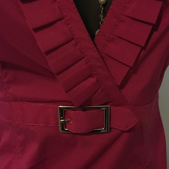 Express | Tops | My Favorite Express Blouse With Ruffle And Buckle ...